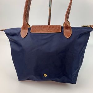 Longchamp | Bags | Longchamp Mini Le Pilage Blue Nylon Tote Bag | Poshmark